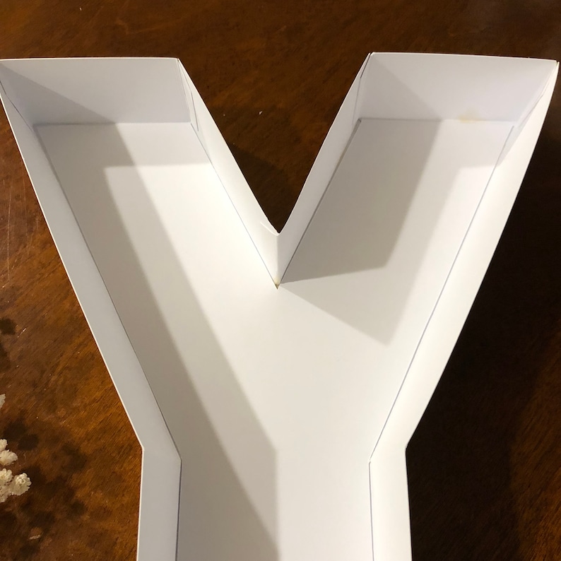 Fillable Box Letter Y size 10inch Tall - Etsy