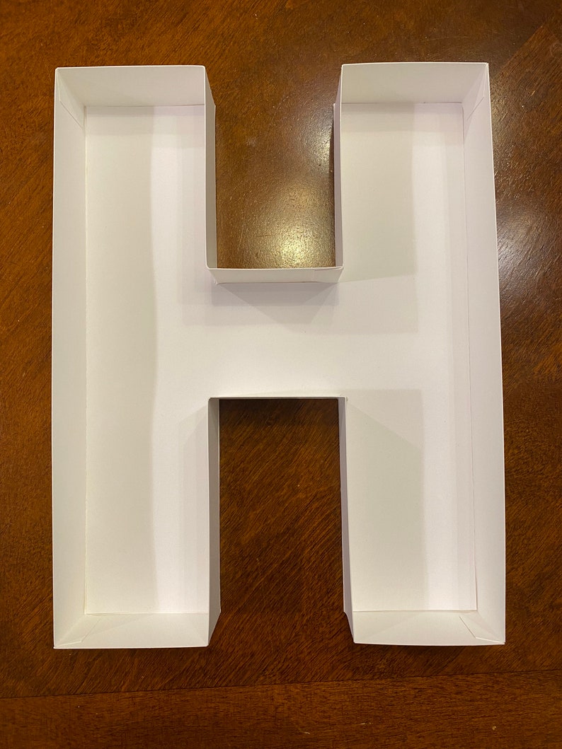Fillable Box Letter H, Charcuterie Tray (size 10inch Tall) - Etsy