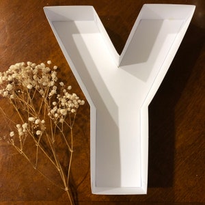 Fillable Box Letter Y (size 10inch Tall) - Etsy