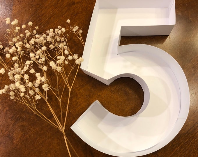 Fillable Box Number 5 (size 10inch Tall) - Etsy