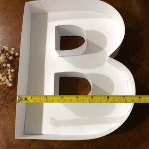 Fillable Box Letter B (size 10inch Tall) - Etsy