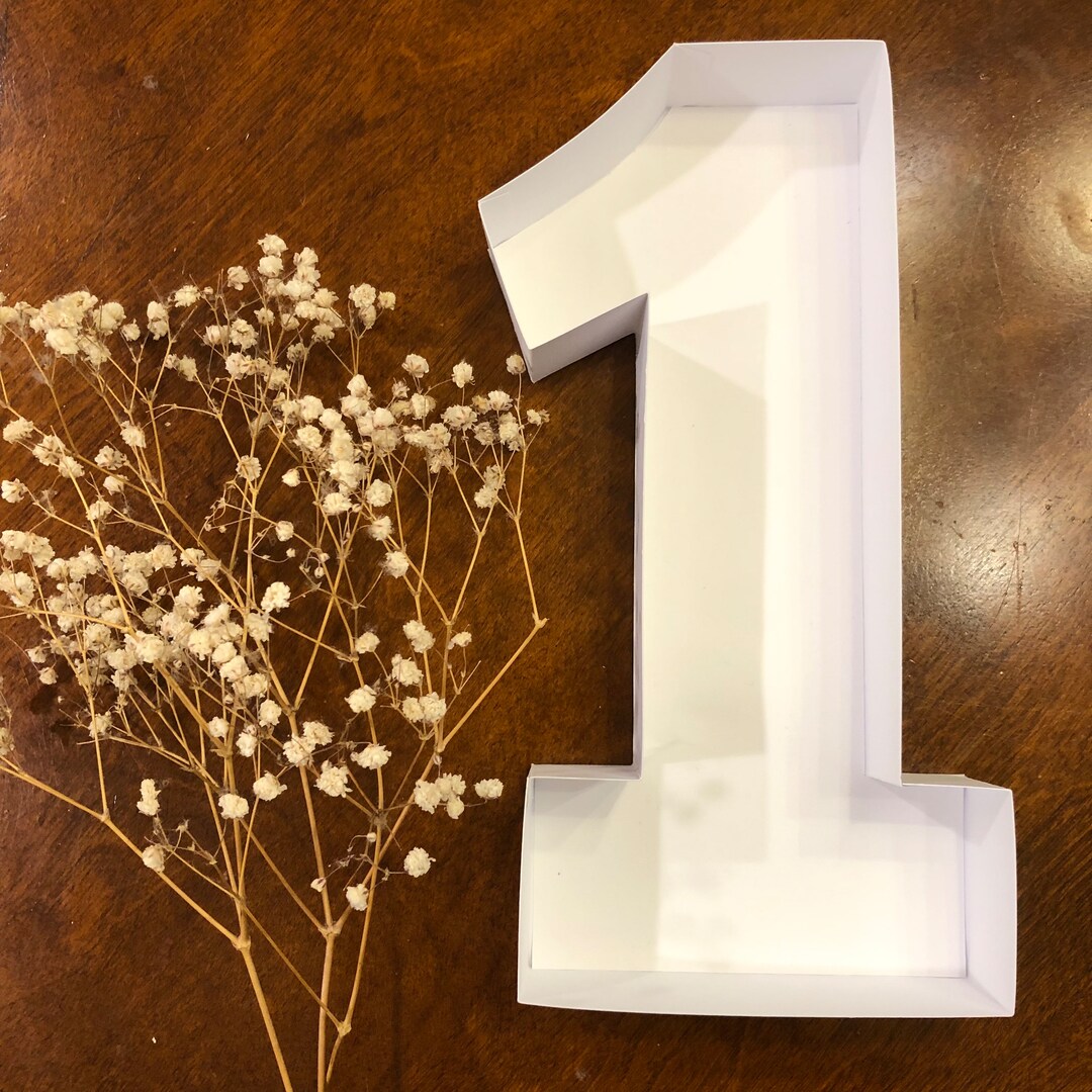 Fillable Box Number 1 (size 10inch Tall) - Etsy