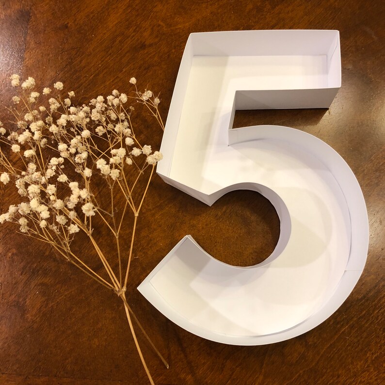 Fillable Box Number 1 size 10inch Tall - Etsy