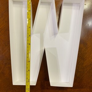 Fillable Box Letter W (size 10inch Tall) - Etsy