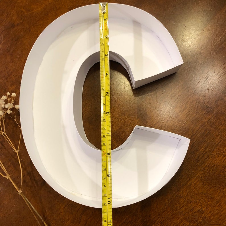 Fillable Box Letter C (size 10inch Tall) - Etsy