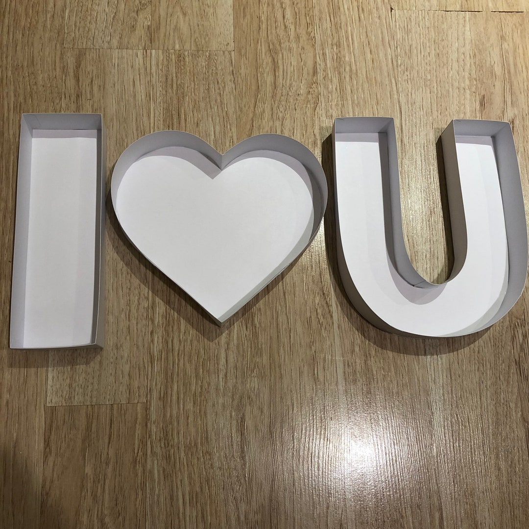 Fillable Box I Love You - Etsy