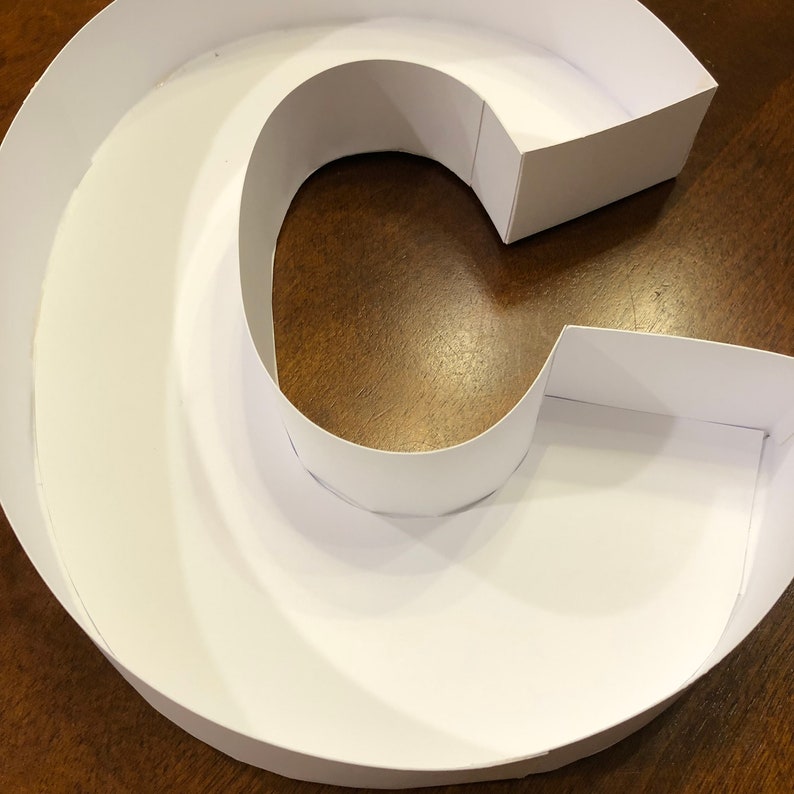 Fillable Box Letter C size 10inch Tall - Etsy