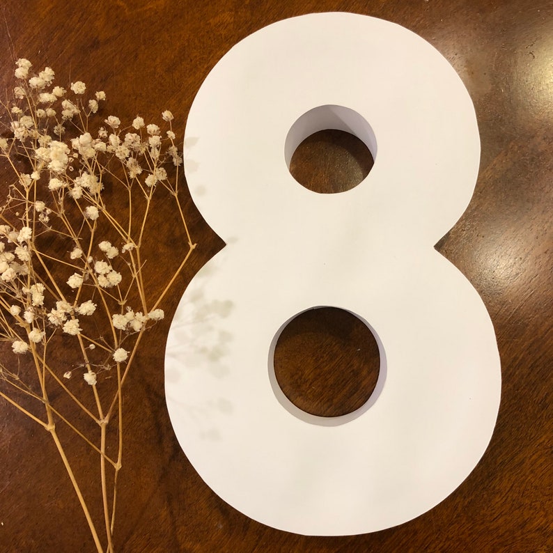 Fillable Box Number 8 size 10inch Tall - Etsy