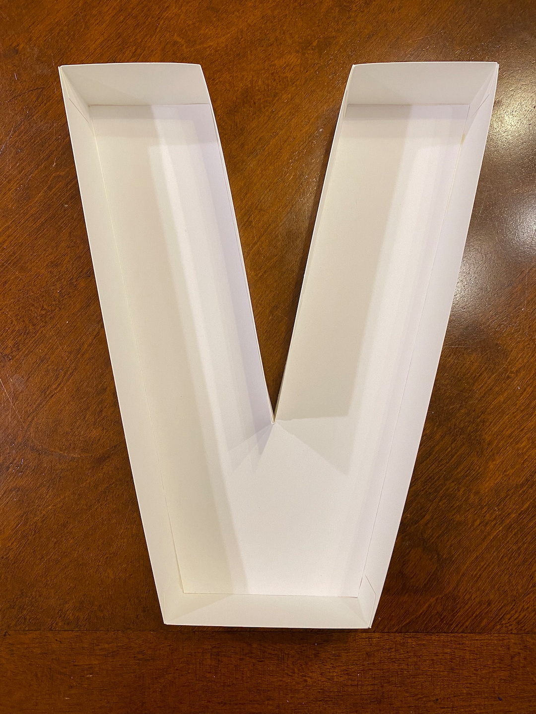 Fillable Box Letter V (size 10inch Tall) - Etsy