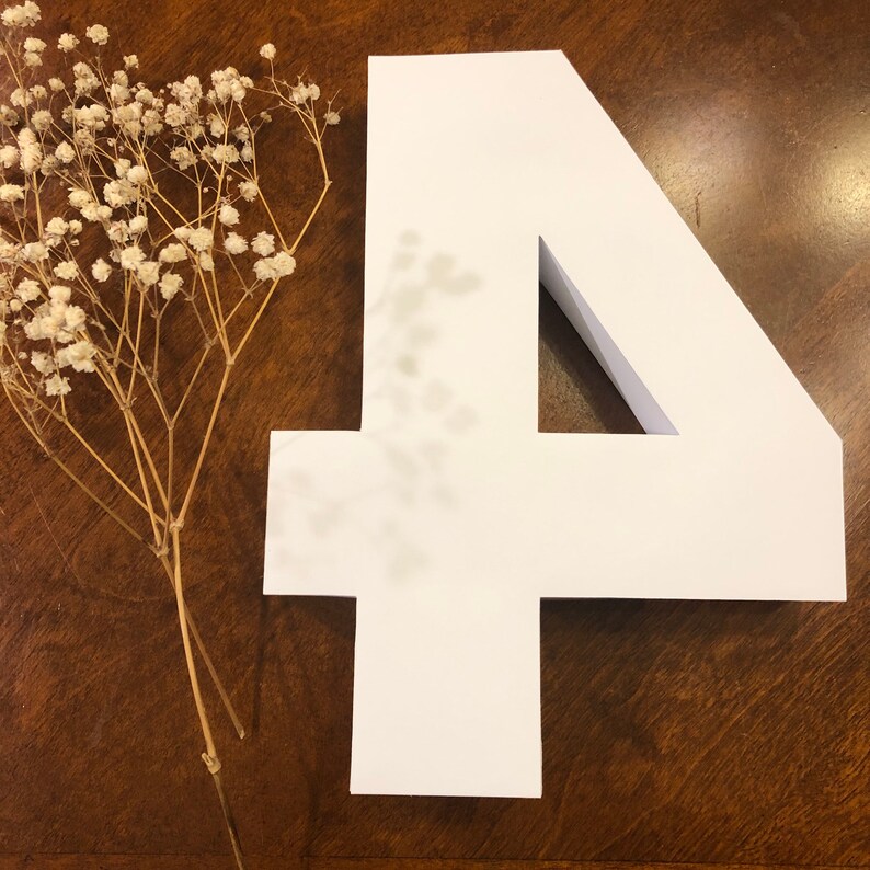 Fillable Box Number 4 size 10inch Tall - Etsy