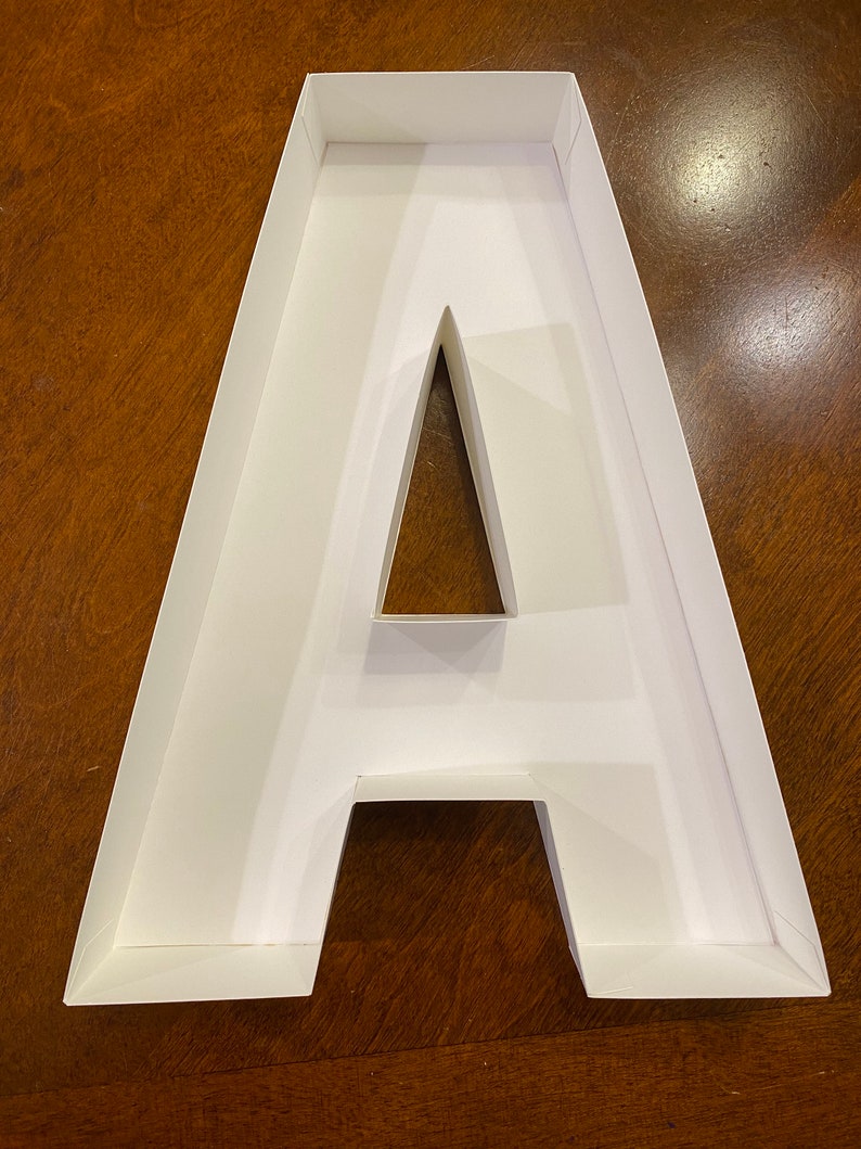 Fillable Box Letter A, Charcuterie Tray (size 10inch Tall) - Etsy