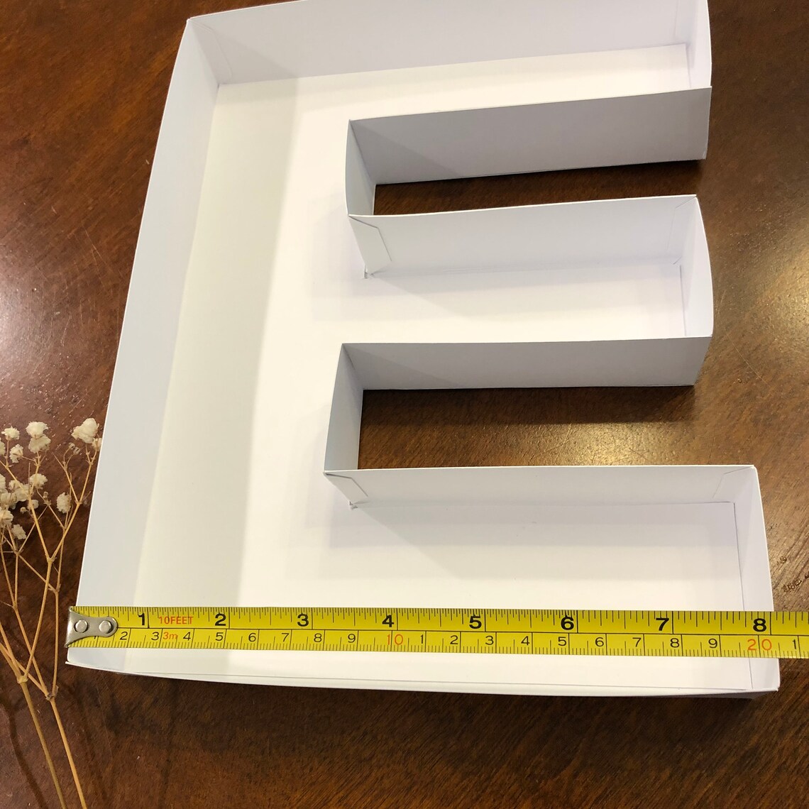 Fillable Box Letter E (size 10inch Tall) - Etsy