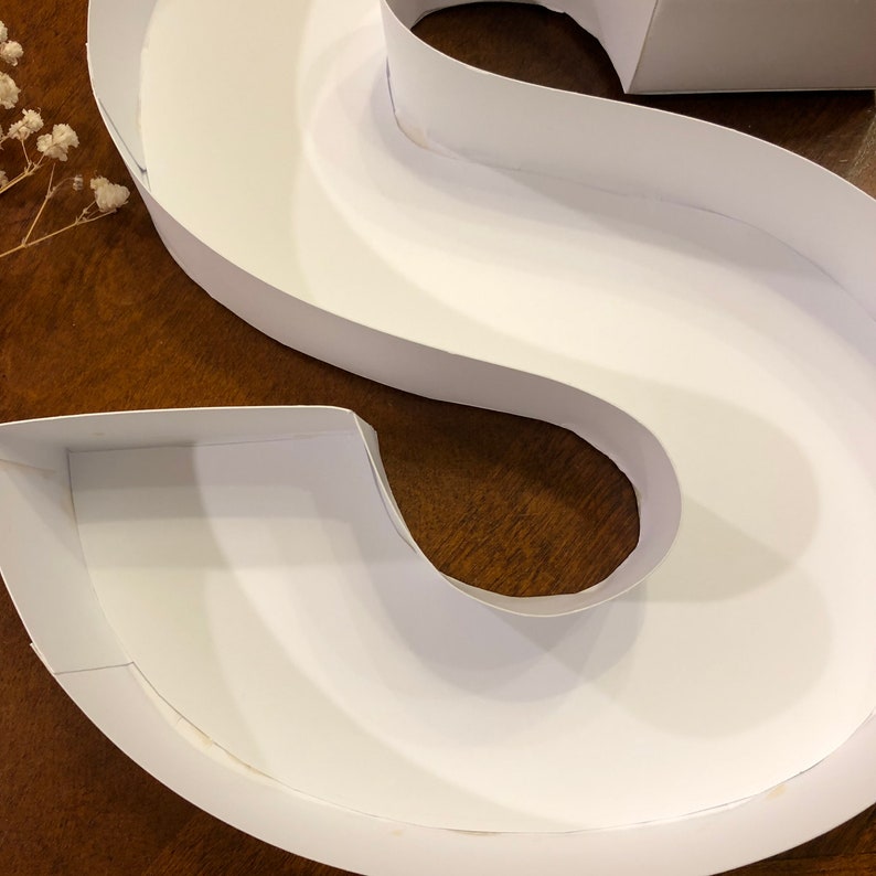 Fillable Box Letter S size 10inch Tall - Etsy