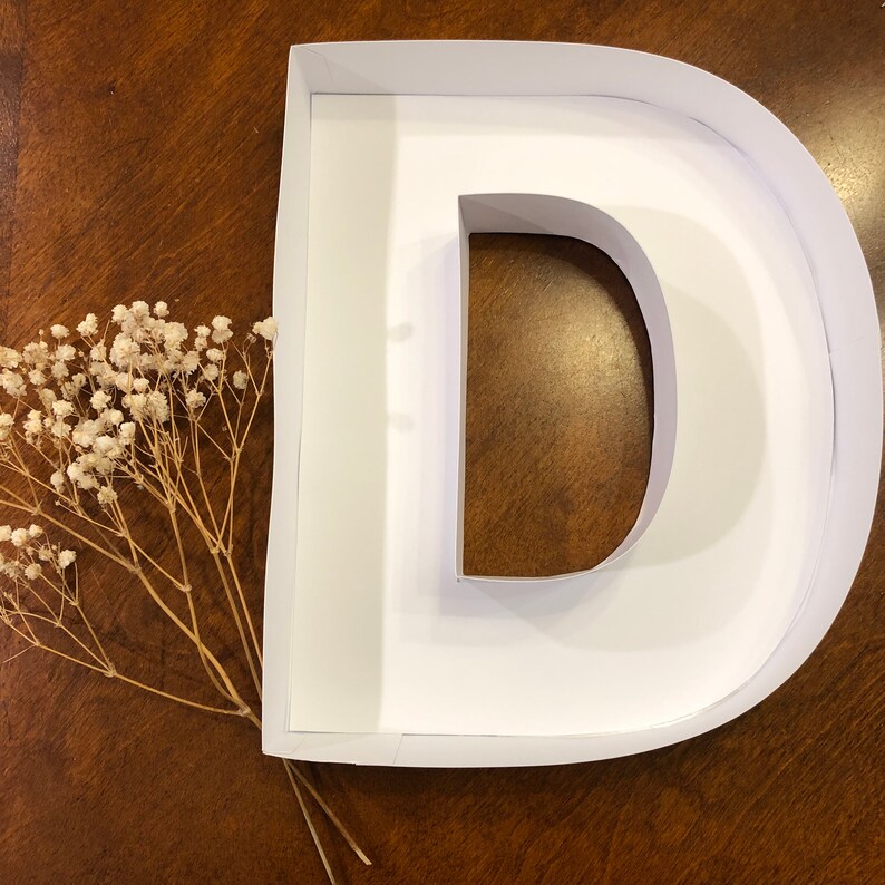 Fillable Box Letter D (size 10inch Tall) - Etsy