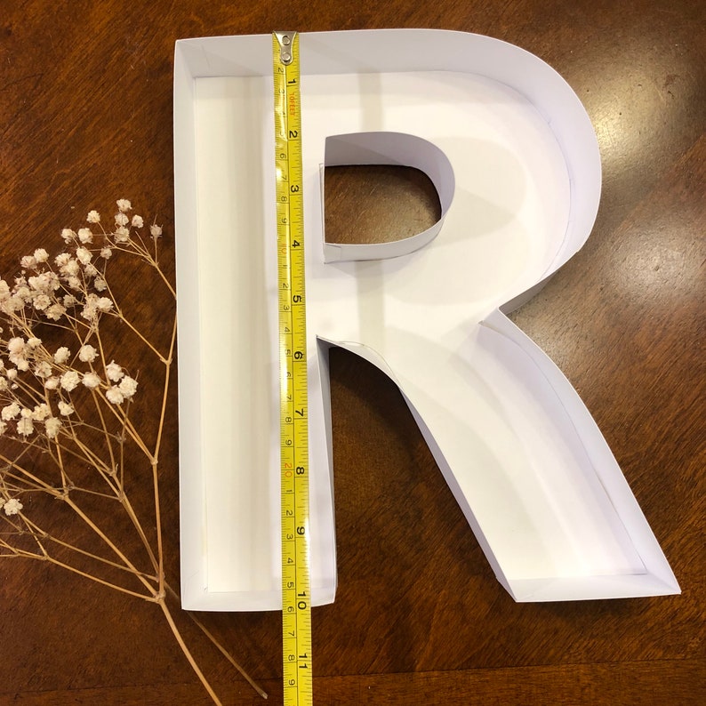 Fillable Box Letter R (size 10inch Tall) - Etsy