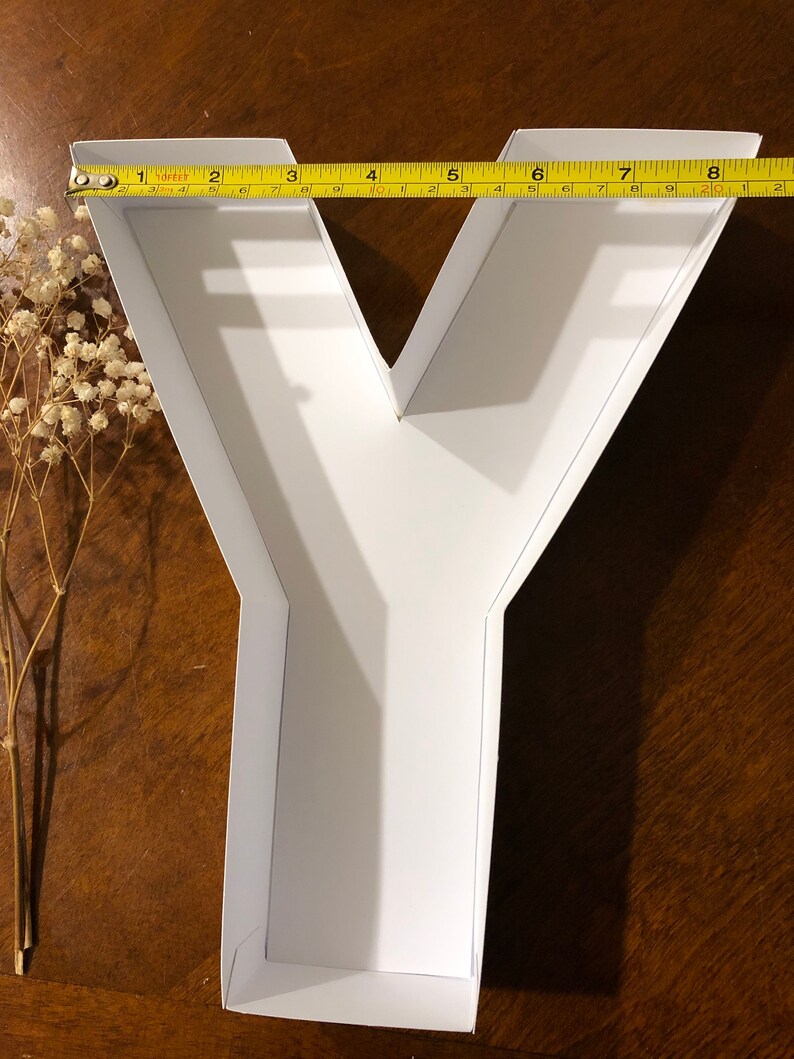 Fillable Box Letter Y (size 10inch Tall) - Etsy