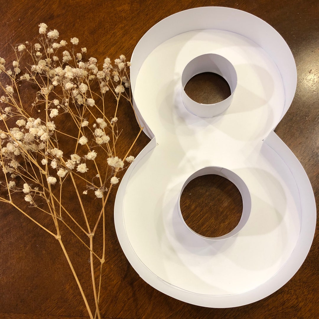 Fillable Box Number 8 (size 10inch Tall) - Etsy