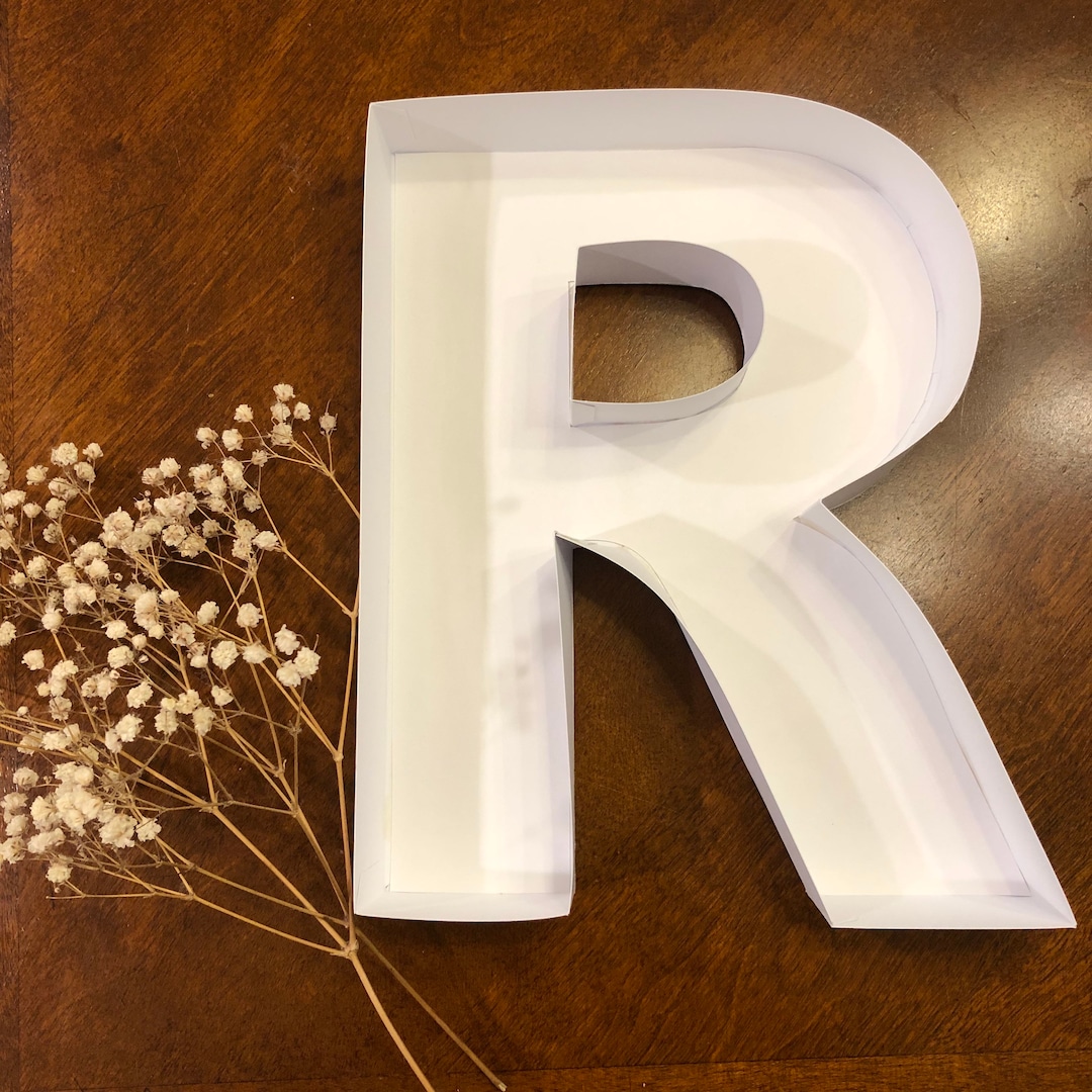 Fillable Box Letter R (size 10inch Tall) - Etsy