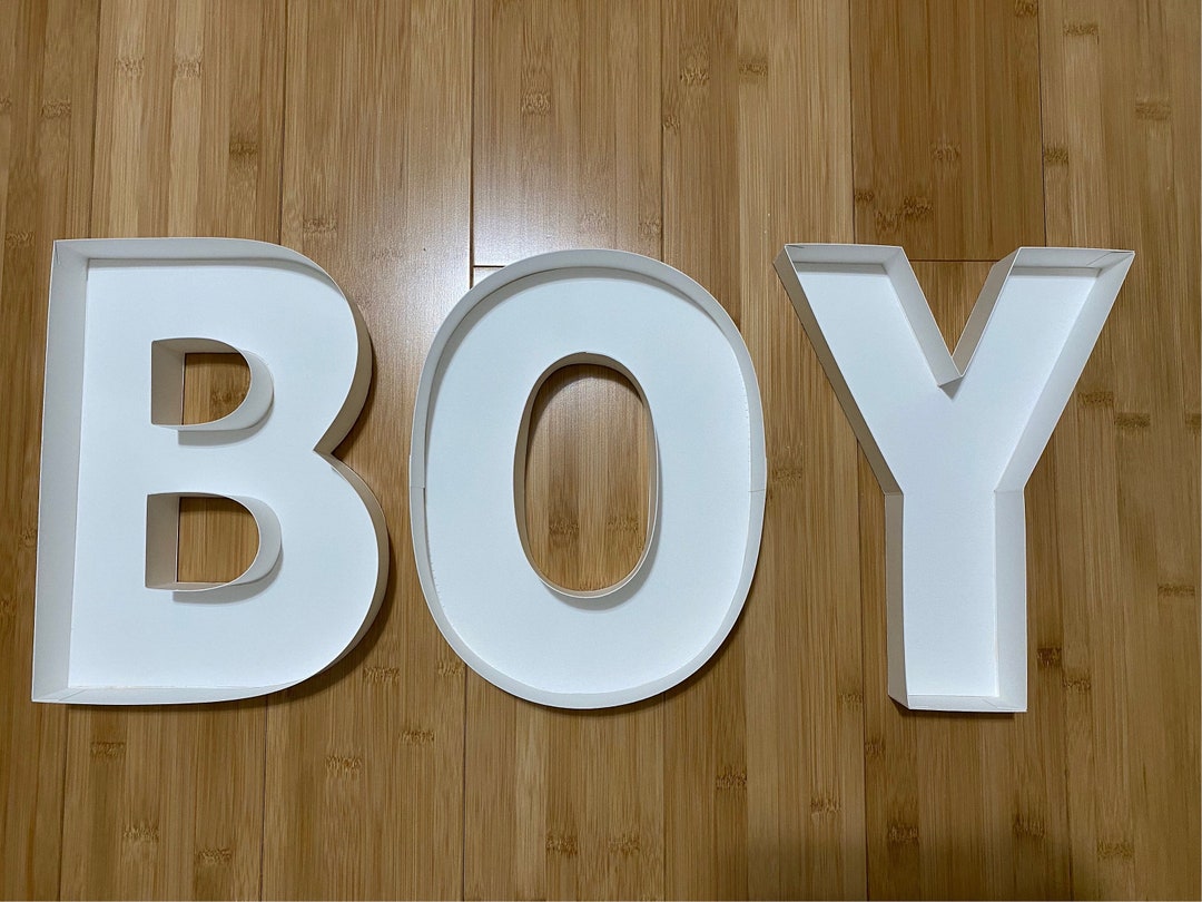 Fillable Letter Box BOY Lot of 3 Charcuteries Tray (size 10inch Tall ...