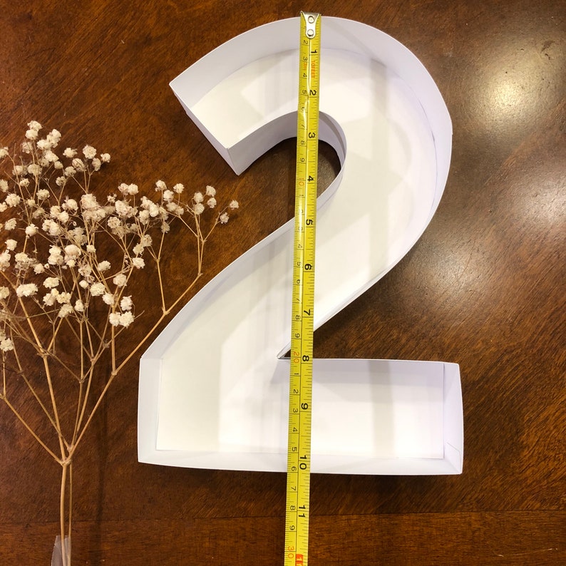 Fillable Box Number 2 size 10inch Tall - Etsy