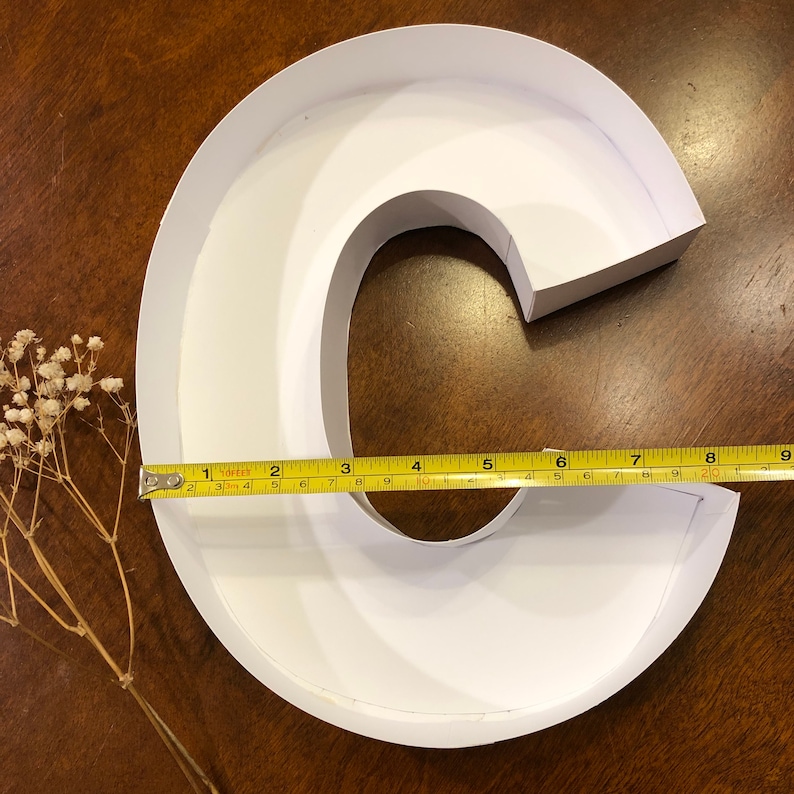 Fillable Box Letter C size 10inch Tall - Etsy