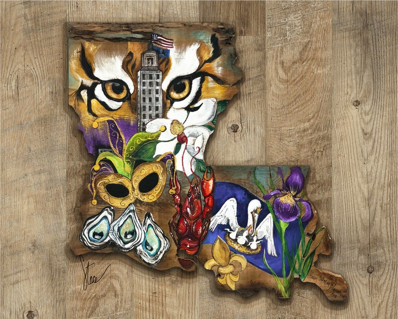 Louisiana Pride-a Paper Print - Etsy
