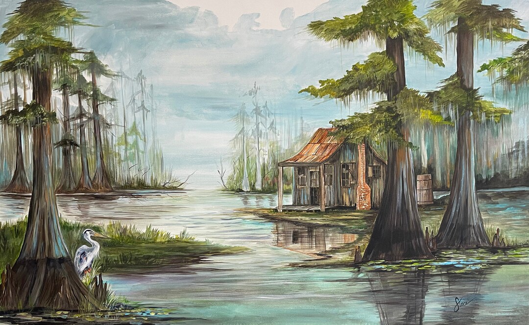 Bayou Paradise - A Canvas Print - Etsy
