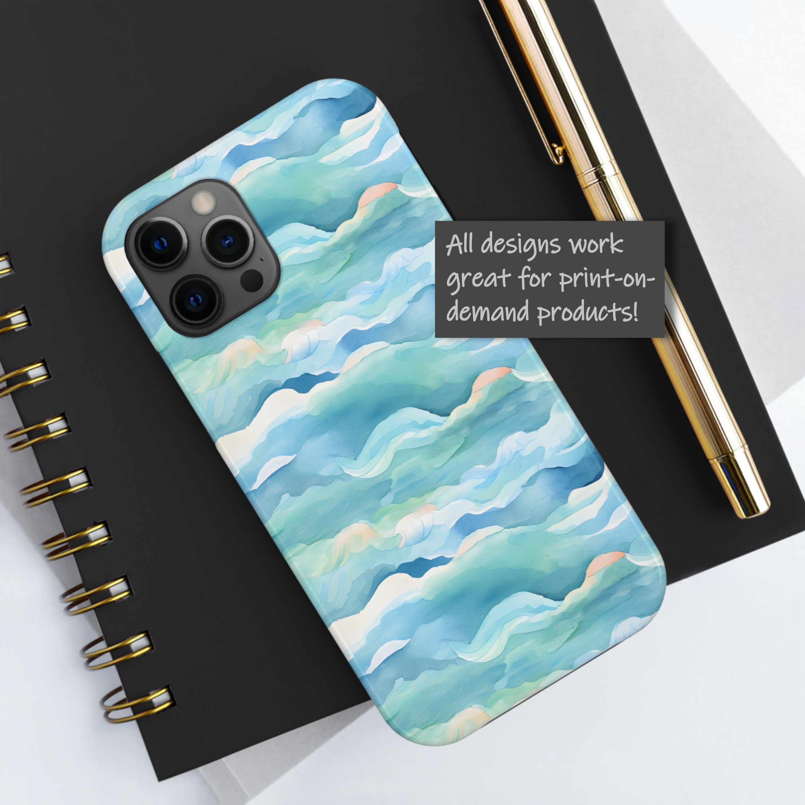 50 Pack - Watercolor Patterns Digital Paper, Watercolor Art, Seamless ...