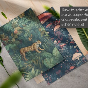 55 Pack - Forest Patterns Digital Paper, Seamless Digital Forest ...