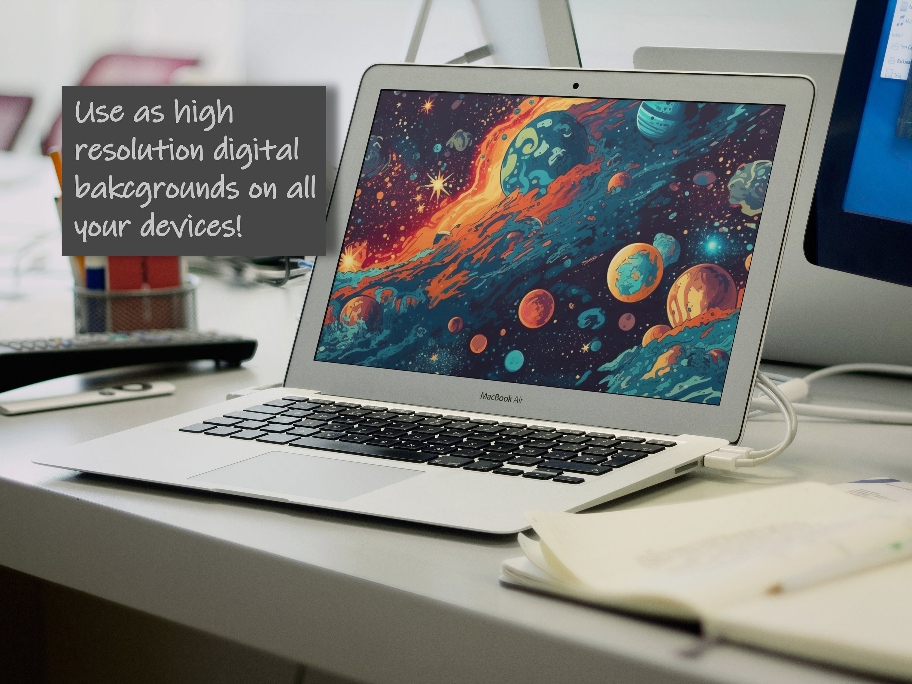 Background Outer Space Digital Paper Space Digital Design Space ...