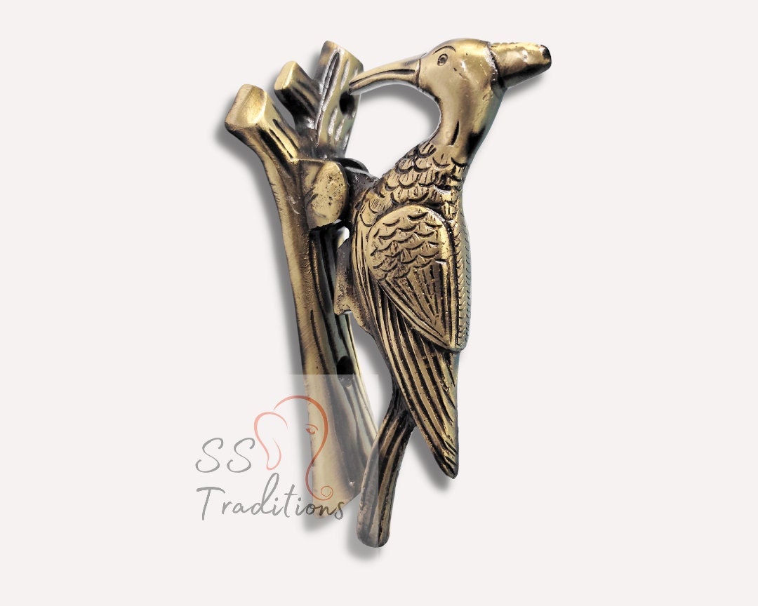 Woodpecker Bird Shape Doorbell Victorian Style Solid Brass - Etsy