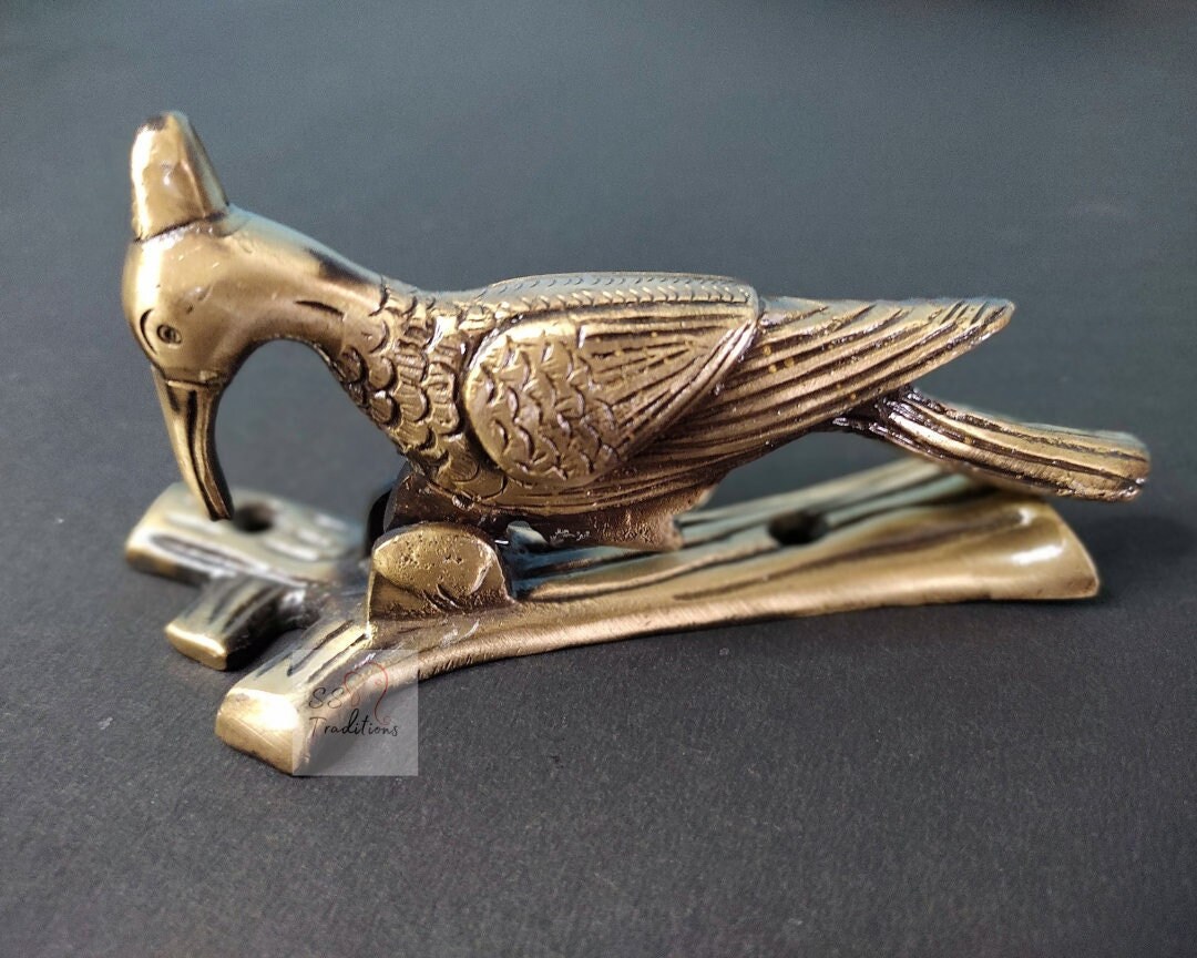 Woodpecker Bird Shape Doorbell Victorian Style Solid Brass - Etsy