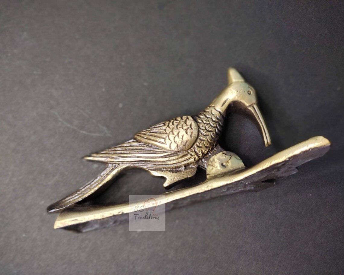 Woodpecker Bird Shape Doorbell Victorian Style Solid Brass - Etsy