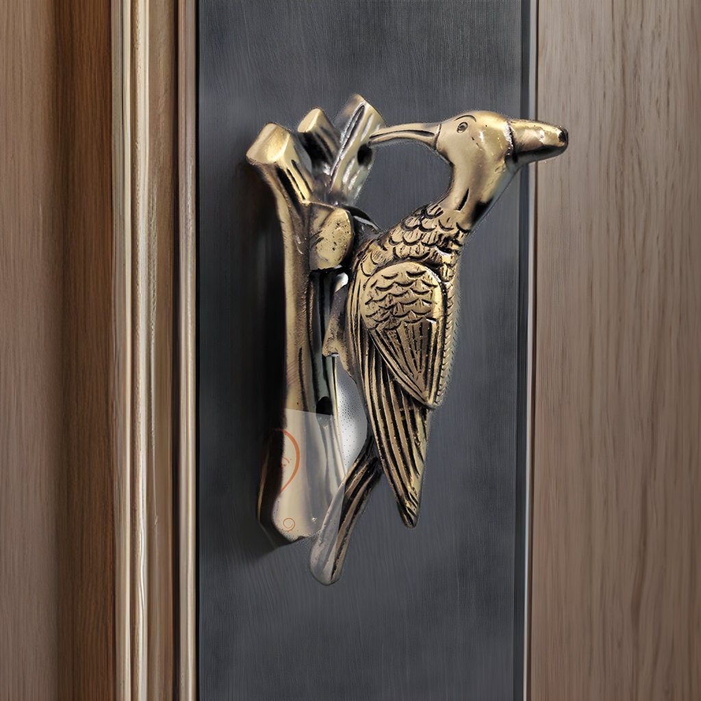 Woodpecker Bird Shape Doorbell Victorian Style Solid Brass - Etsy