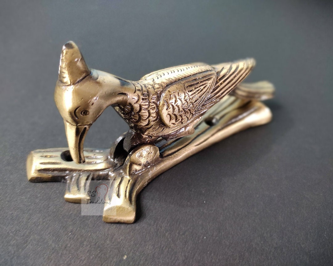 Woodpecker Bird Shape Doorbell Victorian Style Solid Brass - Etsy