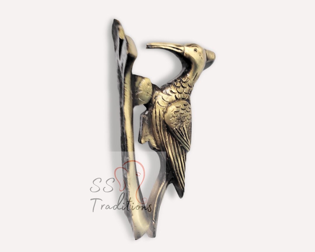 Woodpecker Bird Shape Doorbell Victorian Style Solid Brass - Etsy