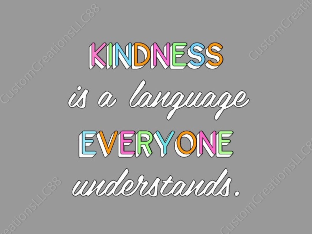 Kindness is a Language Everyone Understands Bulletin Board Kit / Church ...