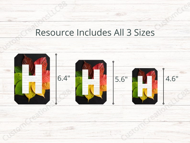 Hello Fall Printable Banner / Seasonal Autumn Leaves / Full Room Door ...