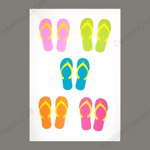 Bright Summer Flip Flop Bulletin Board Kit / VBS/ New School Year/ Flip ...