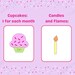 Happy Birthday Cupcake Bulletin Board Kit / Candle/ Back to School ...