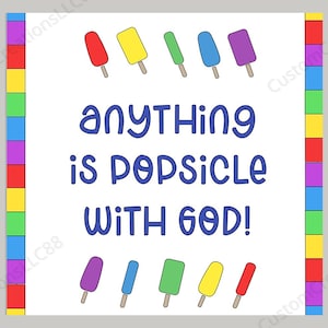 Bright Fun Summer Anything is Popsicle This Bunch Bulletin Board Kit ...
