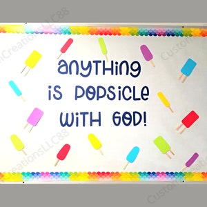 Bright Fun Summer Anything is Popsicle This Bunch Bulletin Board Kit ...