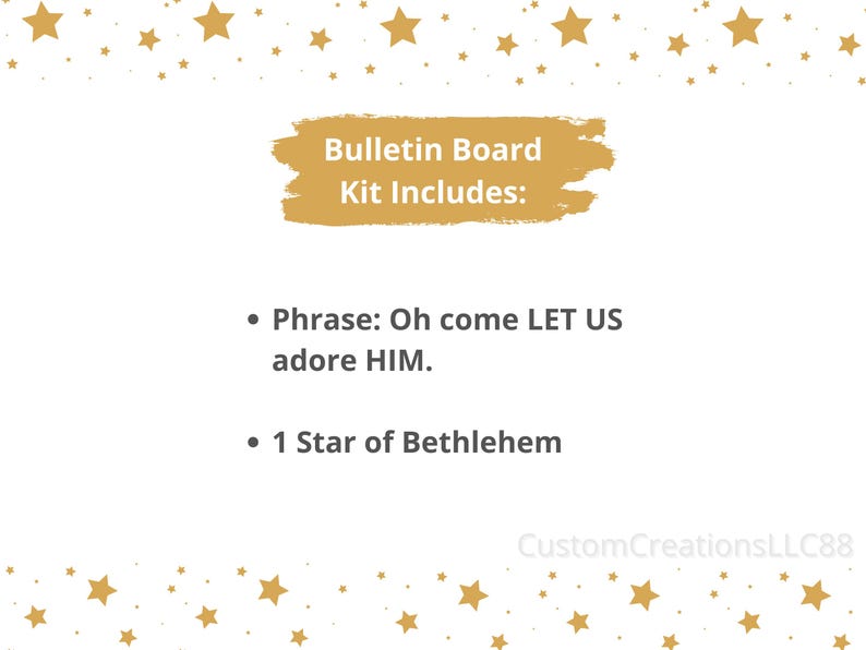 Oh Come Let Us Adore Him Bulletin Board Kit / School Church Office ...
