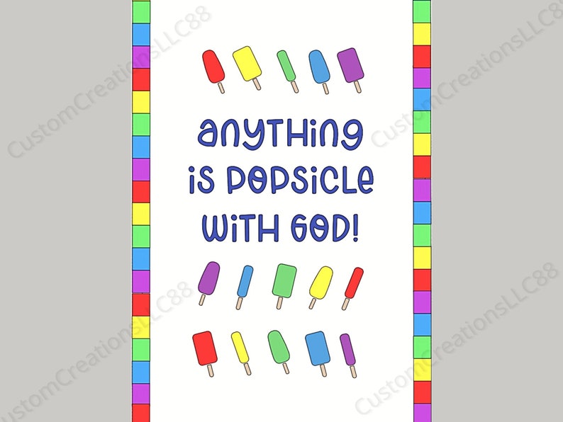 Bright Fun Summer Anything is Popsicle This Bunch Bulletin Board Kit ...