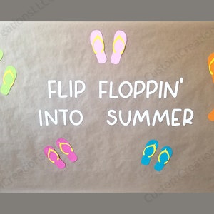 Bright Summer Flip Flop Bulletin Board Kit / VBS/ New School Year/ Flip ...