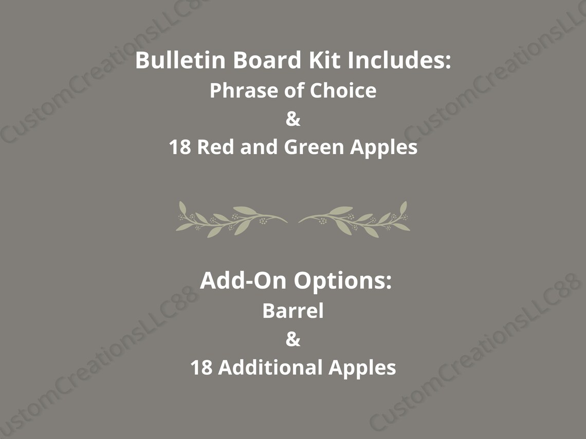 Fall Apple Bulletin Board Kit / Apple God's Eye / Custom Autumn ...