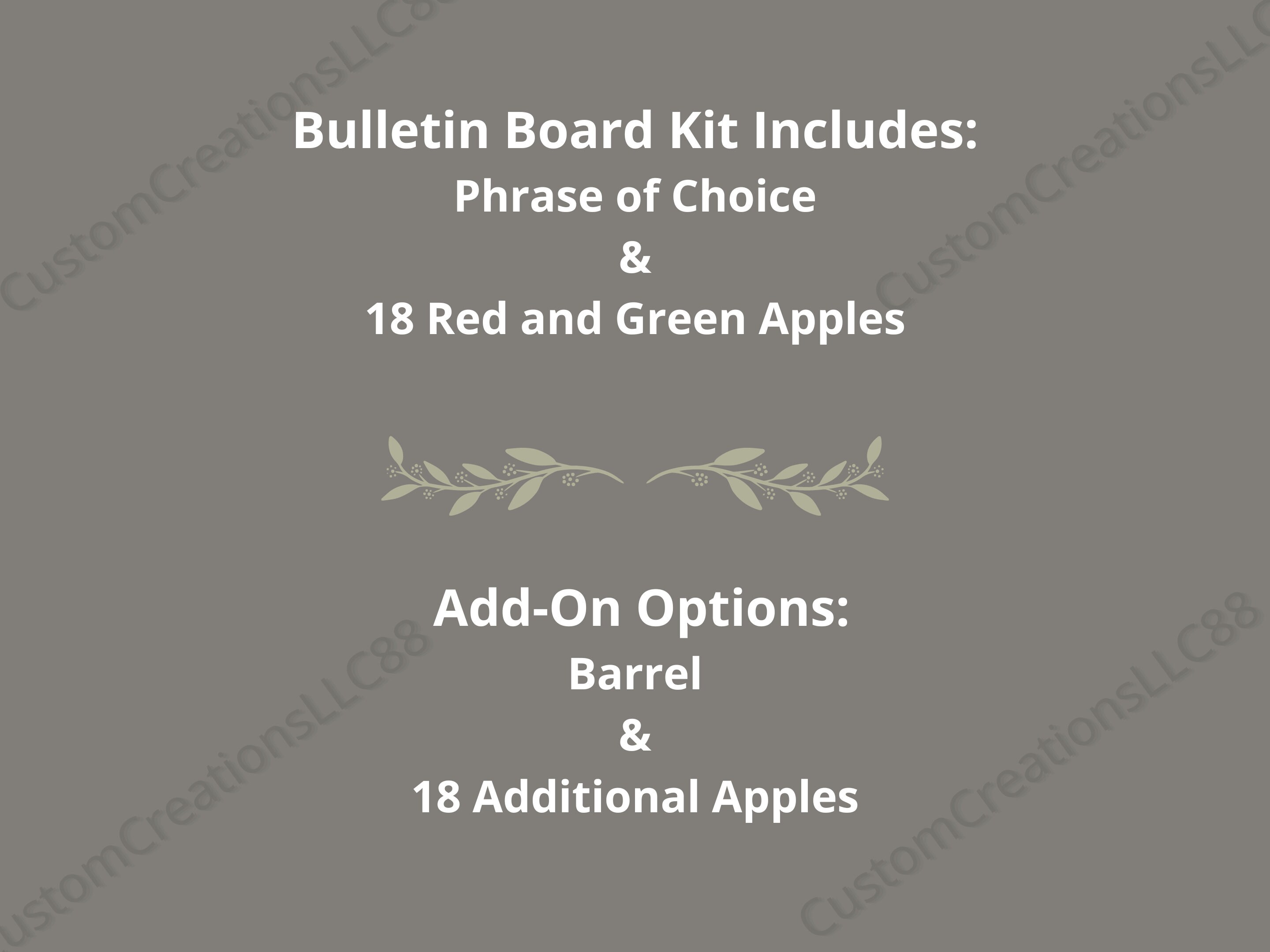 Fall Apple Bulletin Board Kit / Apple God's Eye / Custom Autumn ...