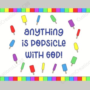Bright Fun Summer Anything is Popsicle This Bunch Bulletin Board Kit ...