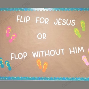 Bright Summer Flip Flop Bulletin Board Kit / VBS/ New School Year/ Flip ...