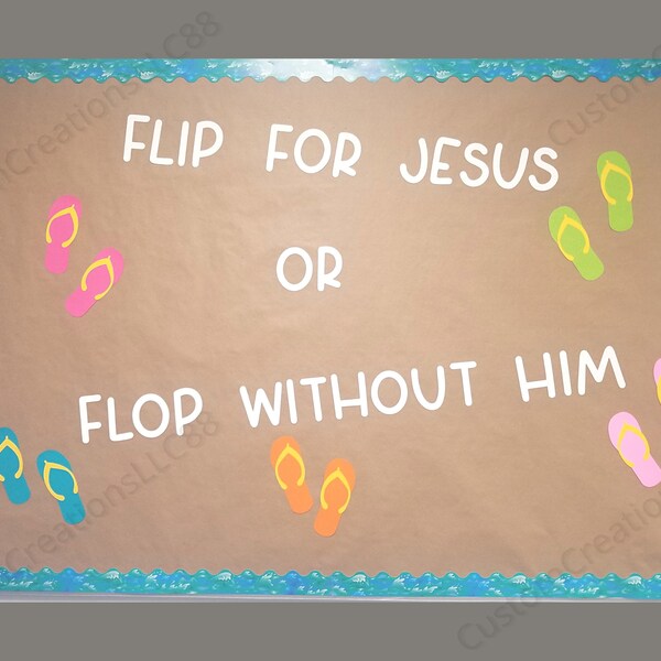 Flip Flop Bulletin Board - Etsy